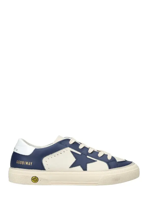Golden Goose May Leather Sneakers - White