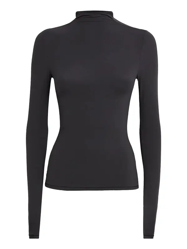 SKIMS Fits Everybody Rollneck Top - Black