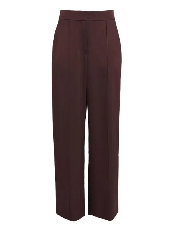Simkhai Satin Wide-leg Kyra Trousers - Burgundy