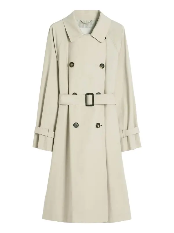 Max Mara Cotton-blend Trench Coat - Beige
