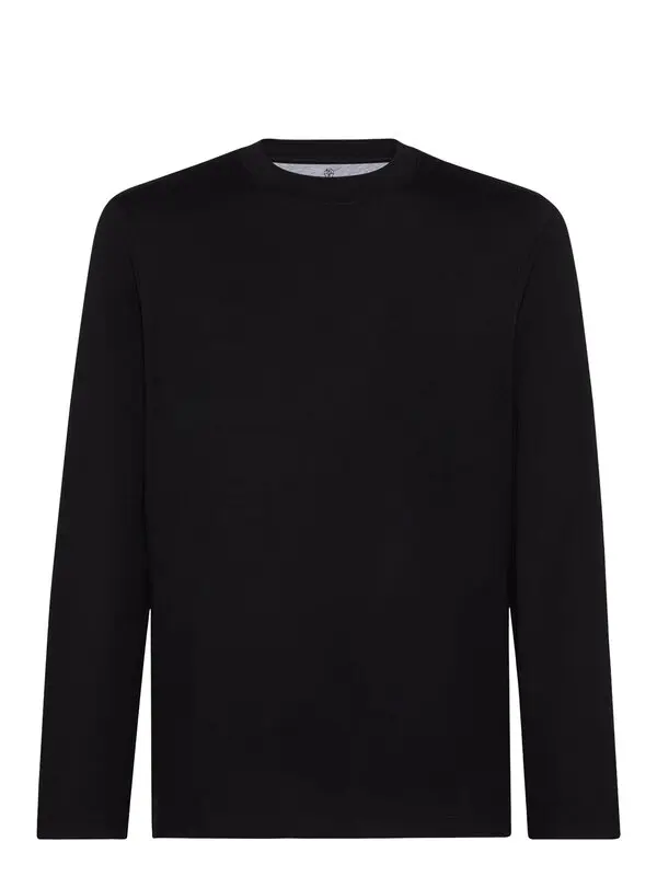 Brunello Cucinelli Cotton Long-sleeve T-shirt - Black