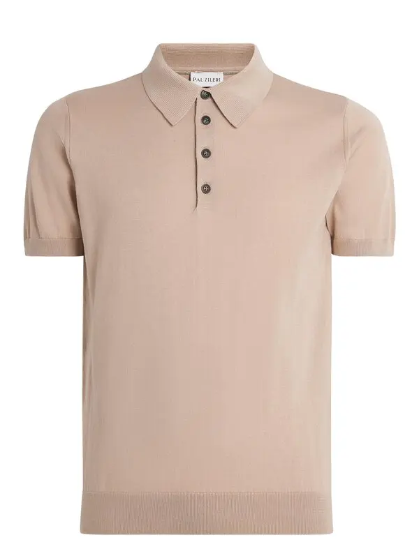 Pal Zileri Silk-cotton Polo Shirt - Brown