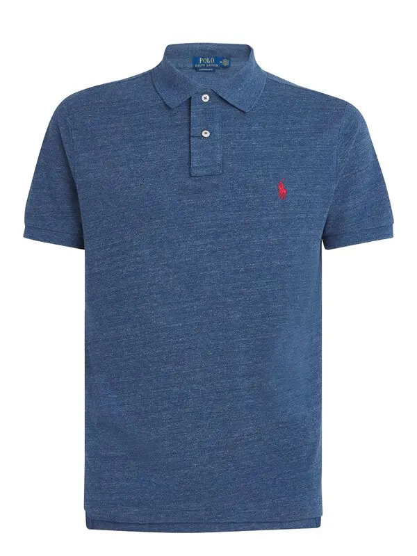 Polo Ralph Lauren Cotton Mesh Custom-fit Polo Shirt - Blue