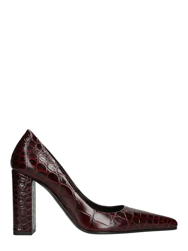 Alaïa Leather Point-toe Pumps - Burgundy