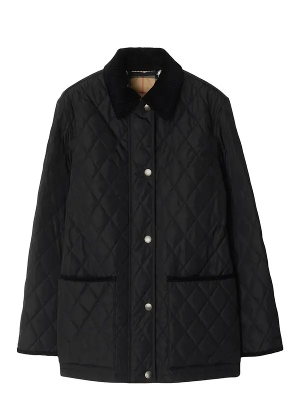 Burberry Quilted Barn Jacket - Black