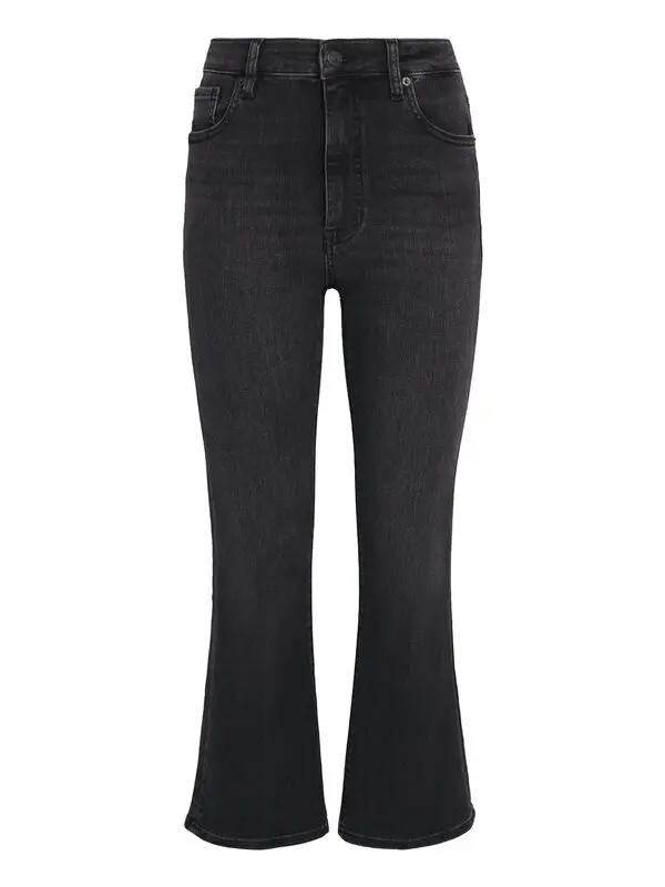 FRAME The Reboot Crop Bootcut Jeans - Black