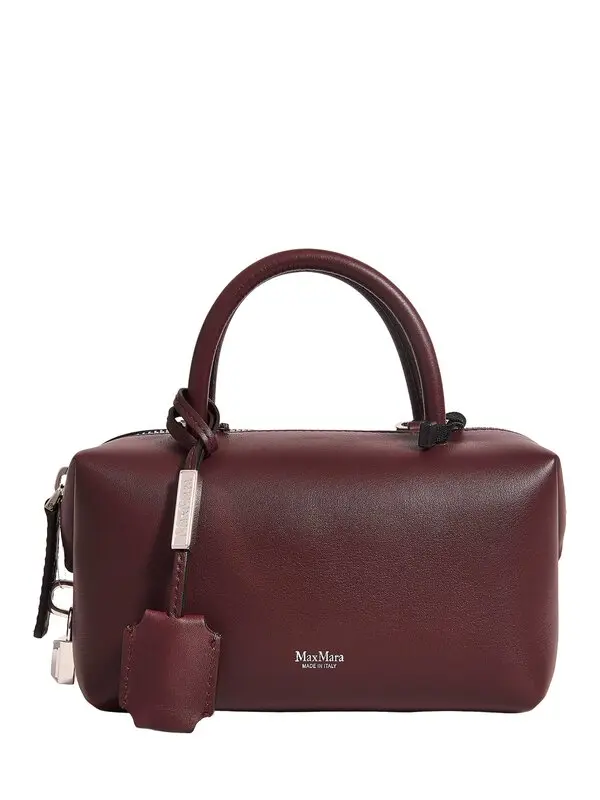 Max Mara Small Leather Bowler Bag - Red