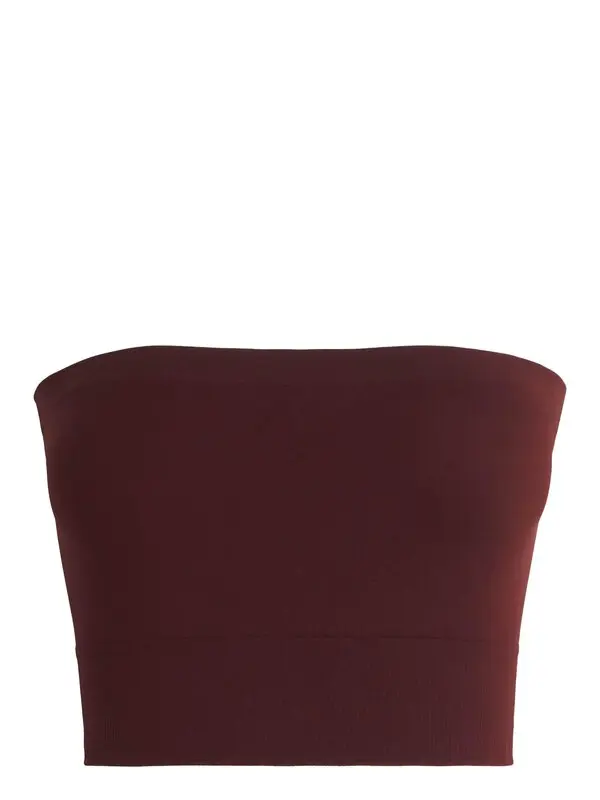 Wolford Seamless Bandeau Top - Burgundy
