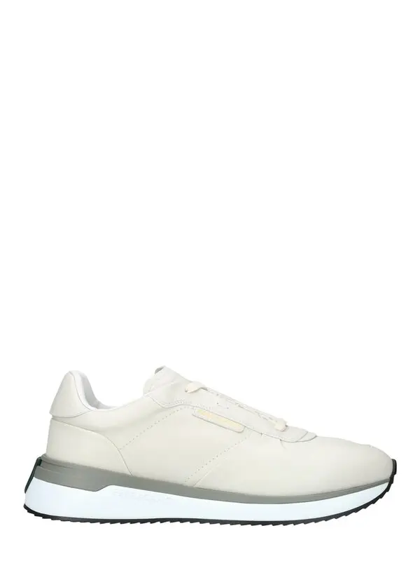 FERRAGAMO Leather Low-top Sneakers - White