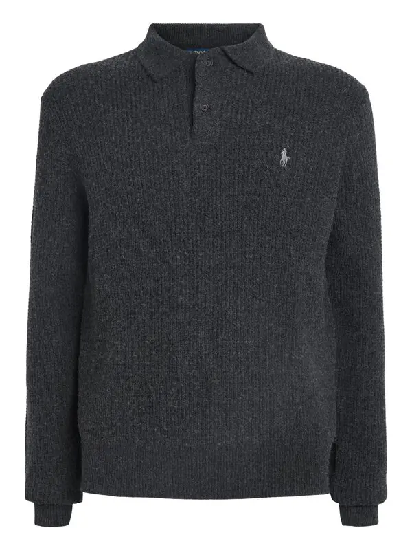 Ralph Lauren Wool-cotton Polo Sweater - Grey