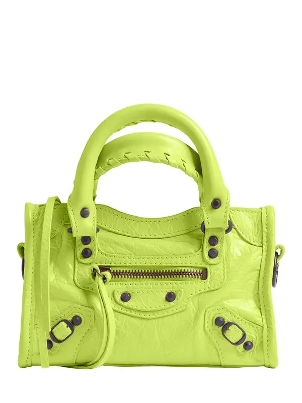 Balenciaga Nano Leather Le City Top-handle Bag - Yellow
