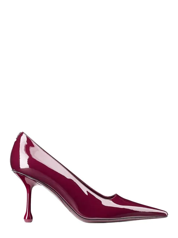 JIMMY CHOO Ixia 80 Leather Pumps - Red
