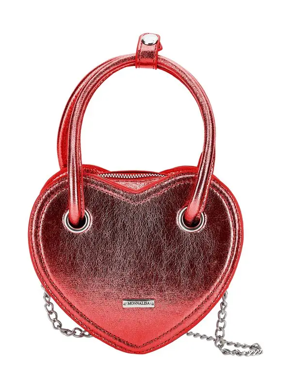 Monnalisa Heart-shaped Bag - Red