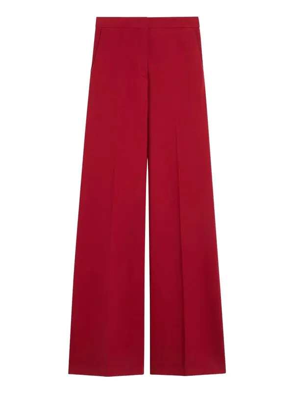 Max Mara Jersey Wide-leg Trousers - Red