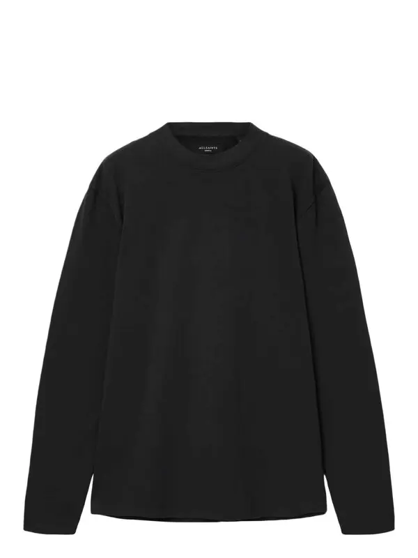 ALLSAINTS Organic Cotton Long-sleeve Nero T-shirt - Black