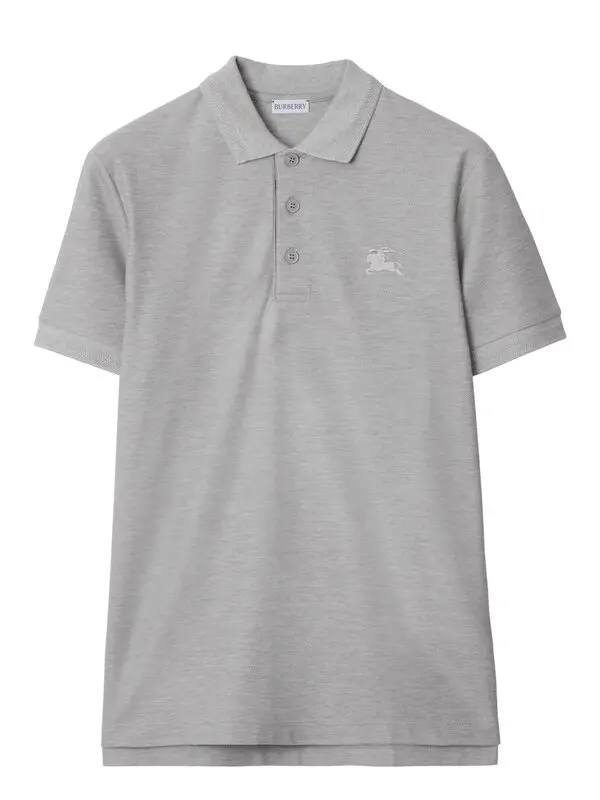 Burberry Cotton Ekd Polo Shirt - Grey