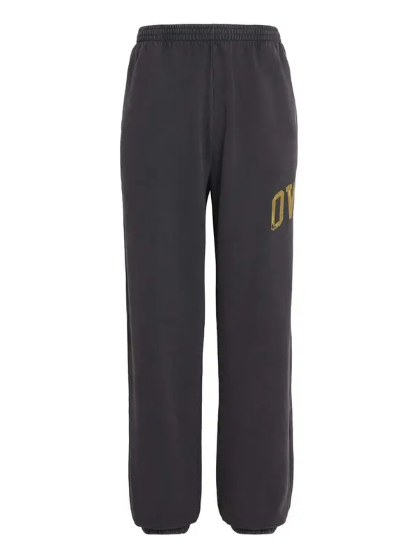 REPRESENT Cotton Owners Club Wide-leg Sweatpants - Black