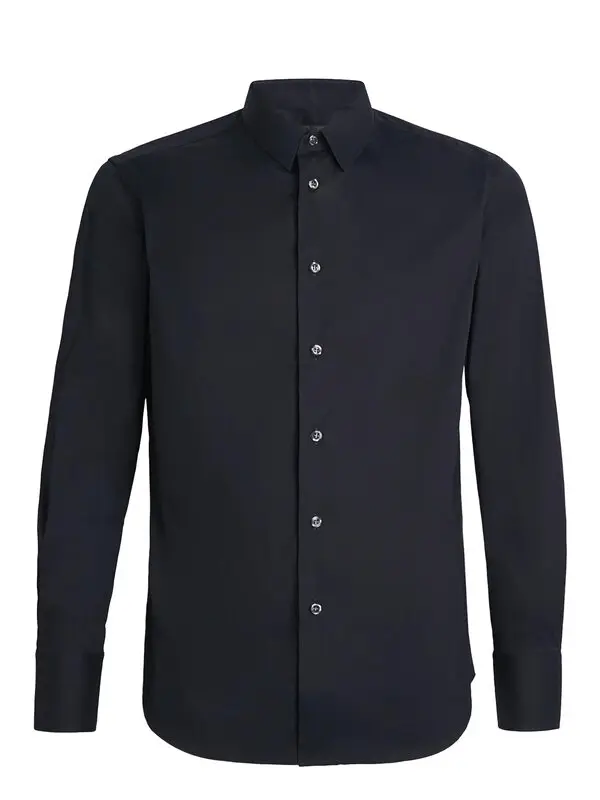 Emporio Armani Cotton-blend Shirt - Blue