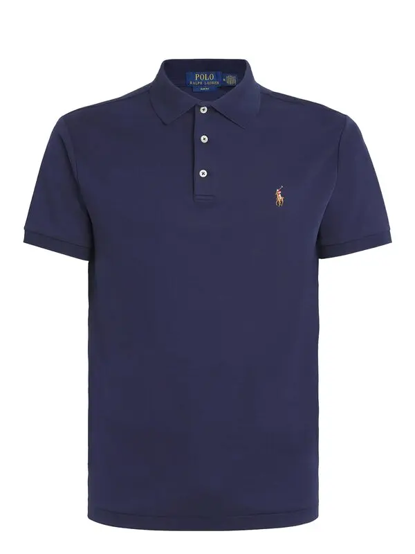 Polo Ralph Lauren Cotton Slim-fit Polo Shirt - Navy