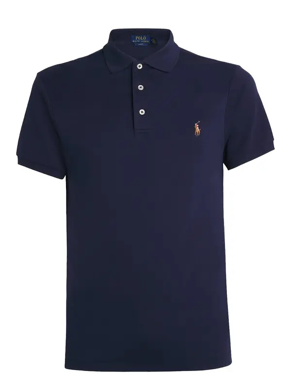 Polo Ralph Lauren Cotton Slim-fit Polo Shirt - Navy