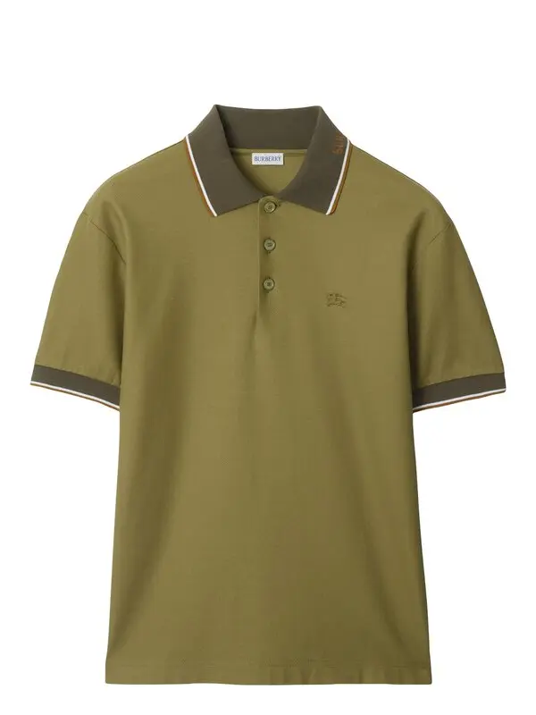 Burberry Cotton Ekd Polo Shirt - Green