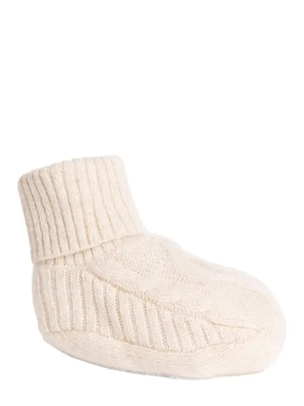 Harrods Cashmere Booties - Neutral