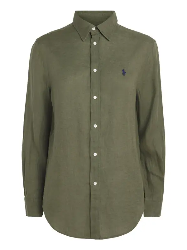 Polo Ralph Lauren Linen Classic Fit Shirt - Green