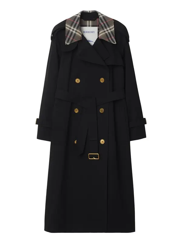 Burberry Long Castleford Trench Coat - Black