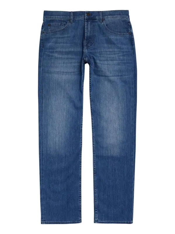 7 For All Mankind Standard Straight Jeans - Blue