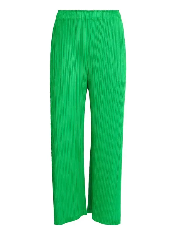 Issey Miyake Monthly Colors February Wide-leg Trousers - Green