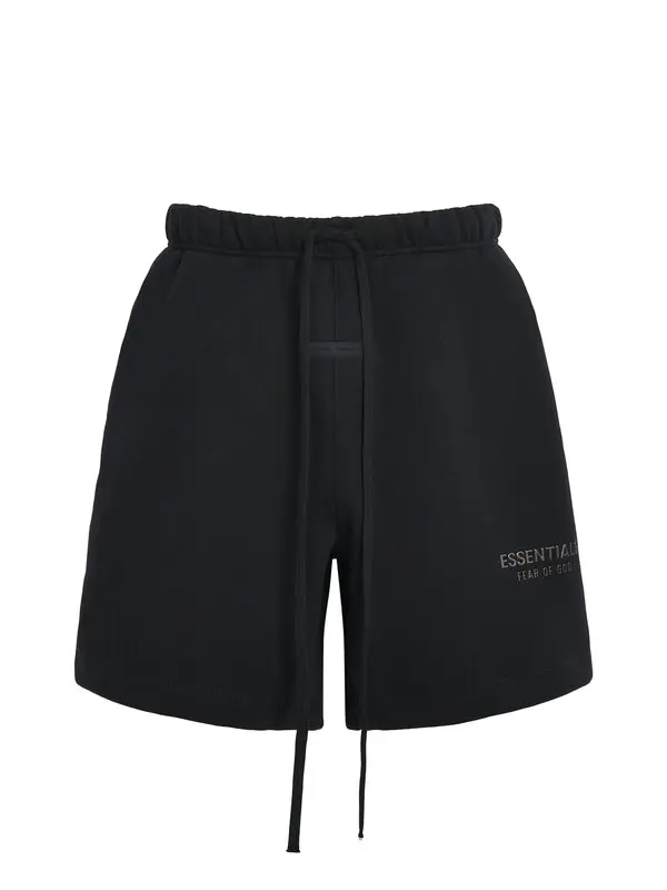 Fear Of God Cotton-blend Logo Sweatshorts - Black