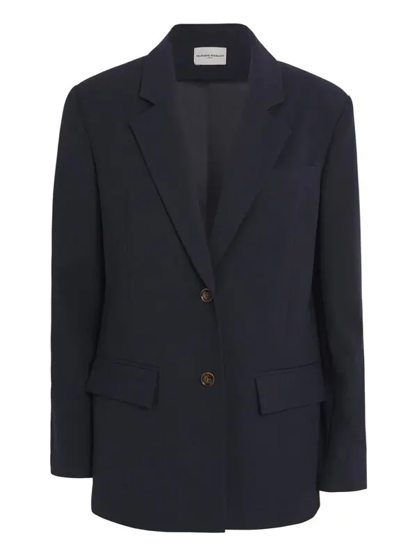 Claudie Pierlot Single-breasted Blazer - Blue