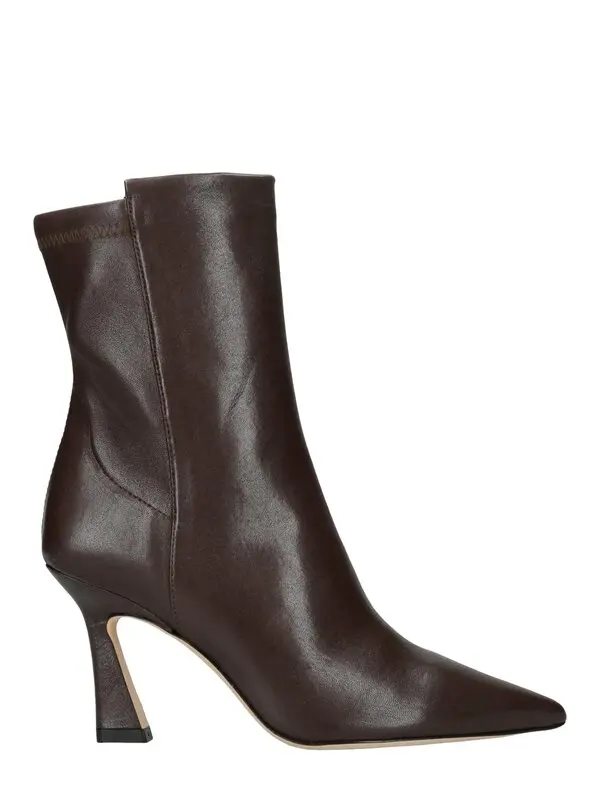 STUART WEITZMAN Leather Vinnie Ankle Boots 85 - Brown