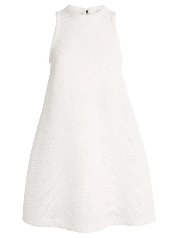 Max Mara Mesh Jersey Mini Dress - White