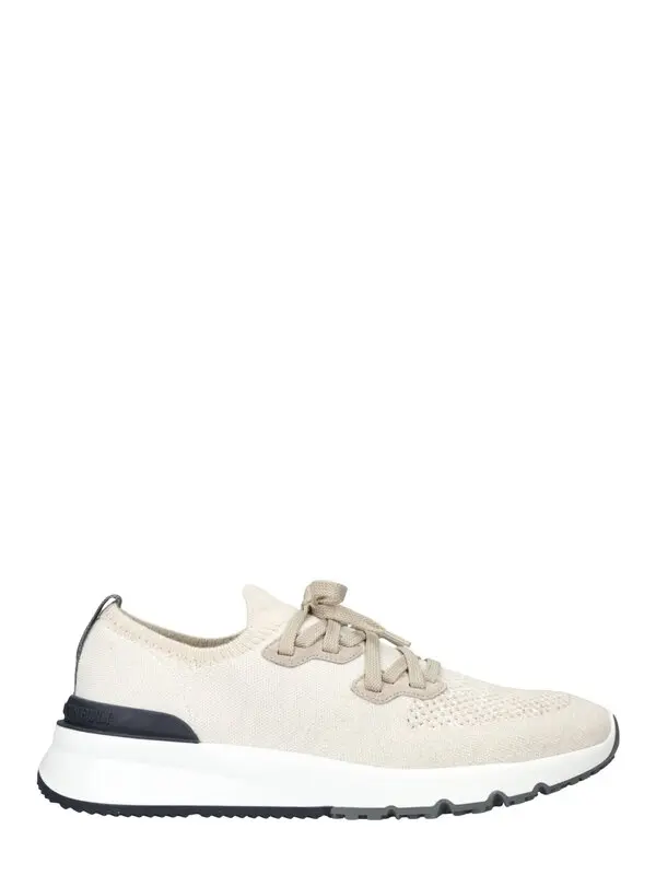 Brunello Cucinelli Knitted Sneakers - Beige