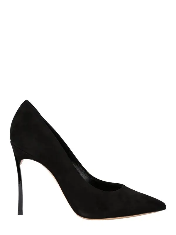 Casadei Blade 105 Suede Pumps - Black