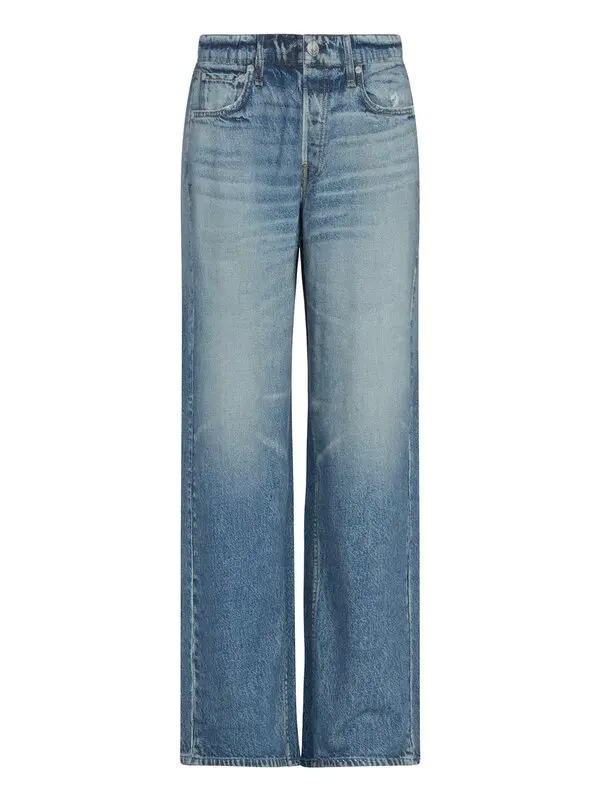 Rag & Bone Miramar Low-rise Wide-leg Jeans - Blue