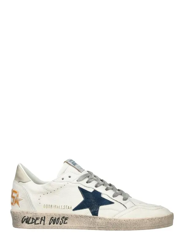 Golden Goose Leather Ball Star Sneakers - White