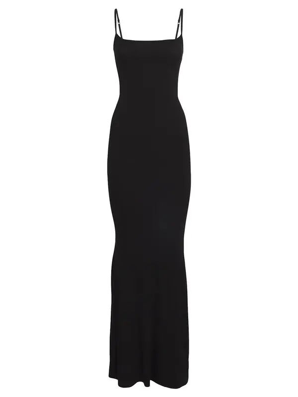 SKIMS Soft Lounge Long Slip Dress - Black