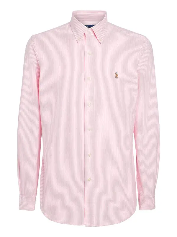 Polo Ralph Lauren Cotton Striped Oxford Shirt - Pink