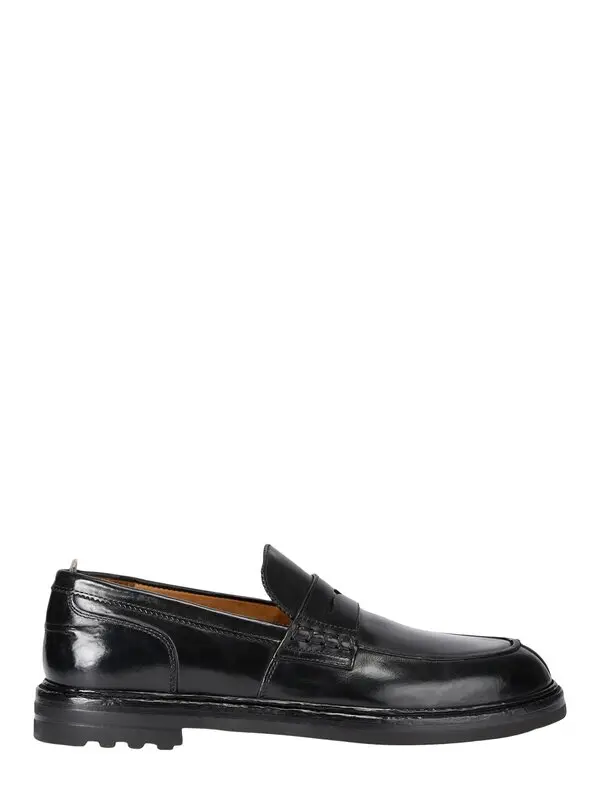 Officine Creative Leather Sax Flexi Loafers - Black