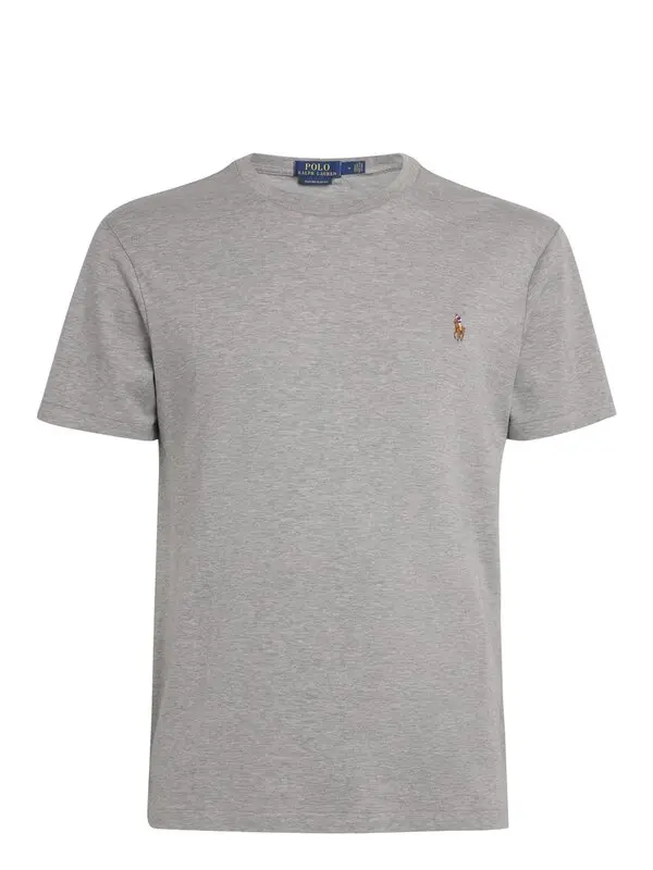 Polo Ralph Lauren Pima Cotton Polo Pony T-shirt - Grey