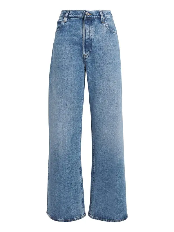 FRAME The Loose Wide-leg Jeans - Blue