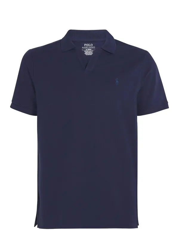 Polo Ralph Lauren Stretch Cotton Custom-fit Polo Shirt - Navy