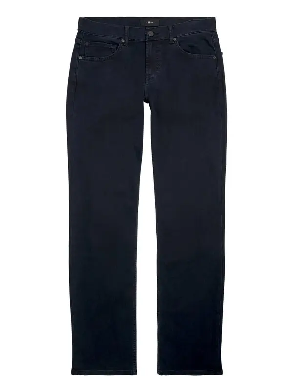 7 For All Mankind Standard Straight Jeans - Navy