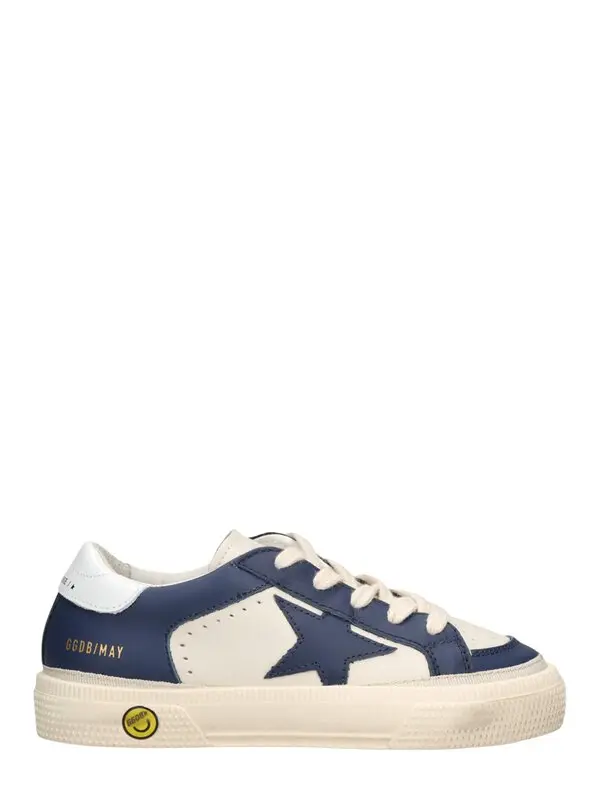 Golden Goose May Leather Sneakers - White