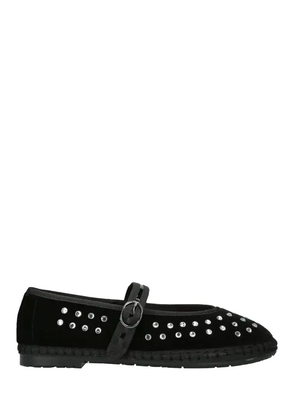 FLABELUS Embellished Mae Mary Janes - Black