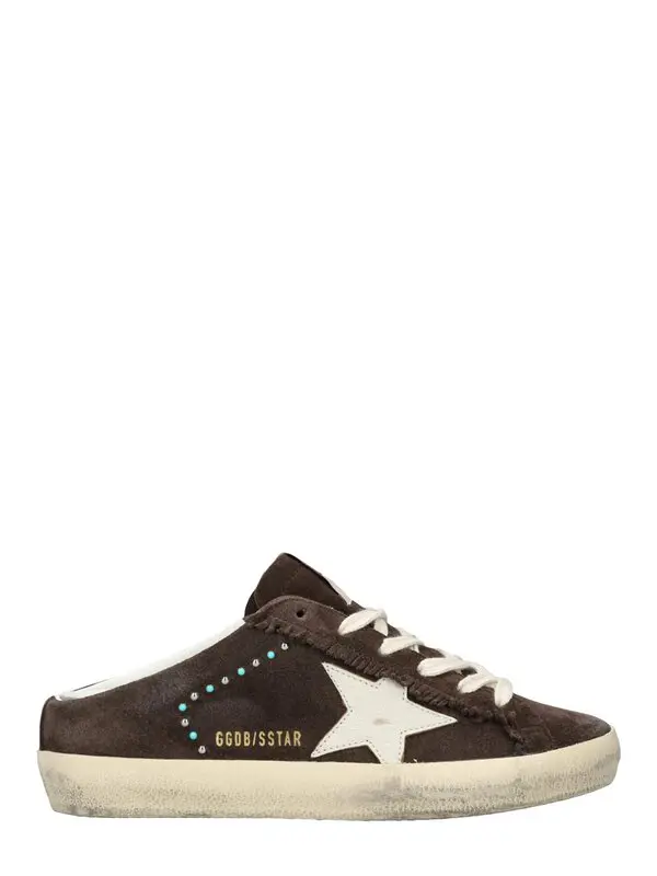 GOLDEN GOOSE Super-star Suede Sabot Sneakers - Brown