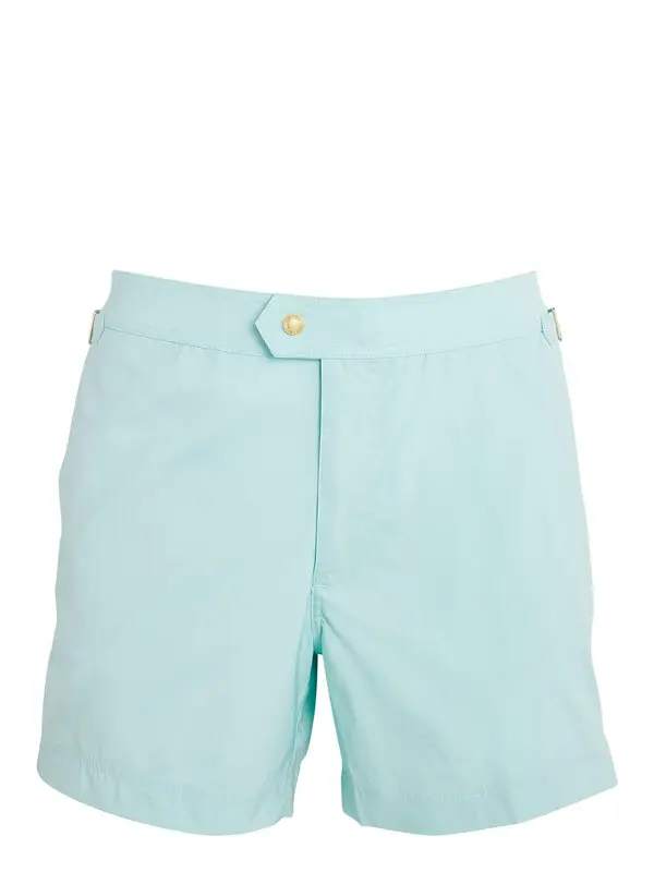TOM FORD Poplin Swim Shorts - Blue