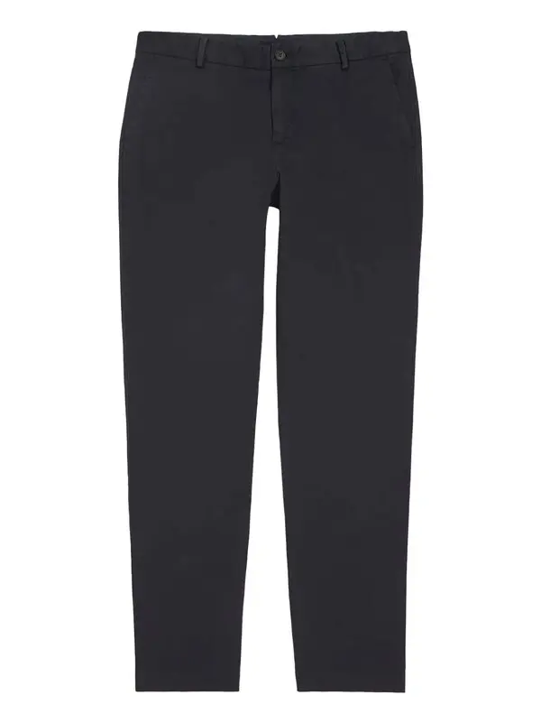 Sunspel Stretch-cotton Slim Chinos - Navy